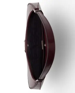 Prada Cleo Brushed Leather Shoulder Bag