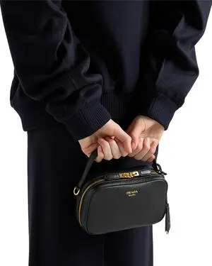 Prada Odette Leather Mini-bag - Black