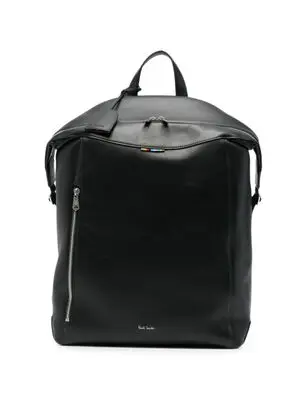 Paul Smith Leather Duffle Backpack - Multicolor