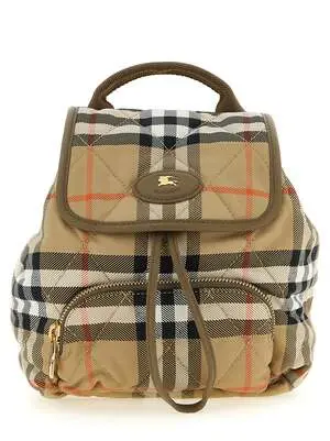 Burberry Horseshoe' Mini Backpack - Cream