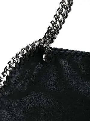 Stella McCartney Falabella Mini Tote Bag With Light Gold Chain - Black