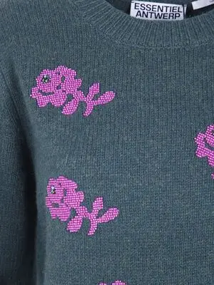 Essentiel Antwerp Korine Embroidered Sweater
