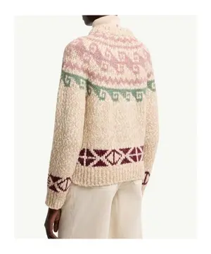 Moncler Jacquard Crew Neck Knitted Sweater