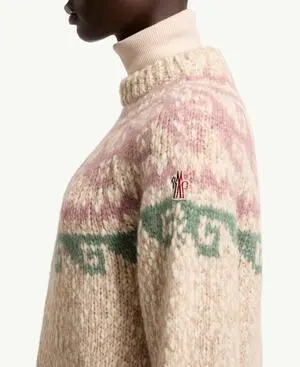 Moncler Jacquard Crew Neck Knitted Sweater