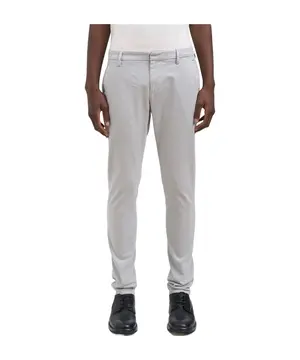 DONDUP Tapered-fit Casual Trousers With Zip Details - Grey