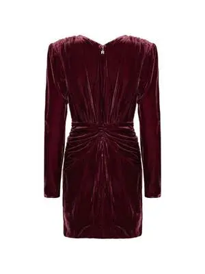 ROTATE BY BIRGER CHRISTENSEN Ruched Rose Mini Dress