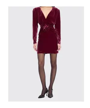 ROTATE BY BIRGER CHRISTENSEN Ruched Rose Mini Dress