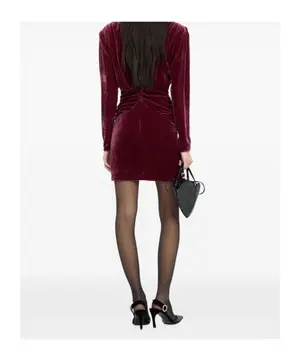 ROTATE BY BIRGER CHRISTENSEN Ruched Rose Mini Dress