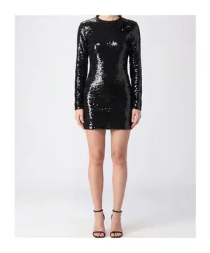 ROTATE BY BIRGER CHRISTENSEN Sequin Flower Mini Dress