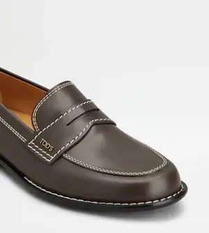 TOD'S Loafers In Leather - Brown