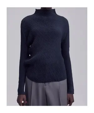 Issey Miyake Misty Pleats Shirt - Black