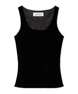 RÓHE Sleeveless Square-neck Tank Top