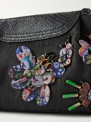 Dries Van Noten Embroidered Clutch Bag
