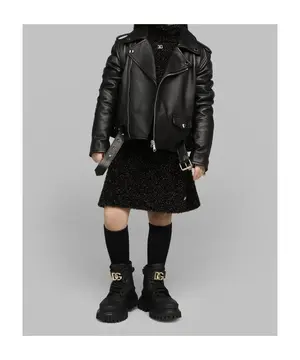 Dolce & Gabbana Leather Biker Jacket