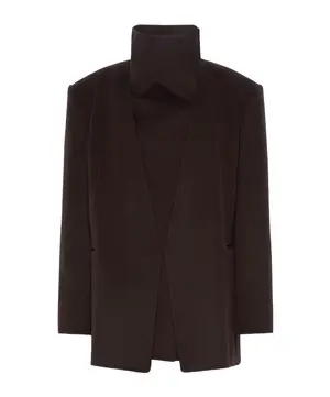 Sportmax Manna High-collar Jacket - Brown