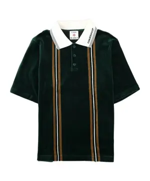 Casablanca Vertical Stripe Polo Shirt