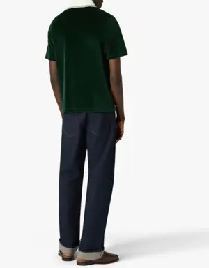 Casablanca Vertical Stripe Polo Shirt