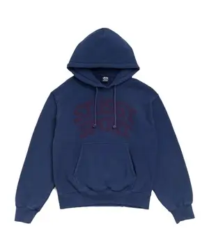 StÜssy Block Sport Hoodie Garment Dyed - Midnight Blue