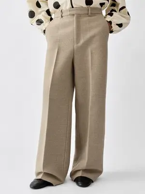 Jacquemus Pressed-crease Wide-leg Trousers