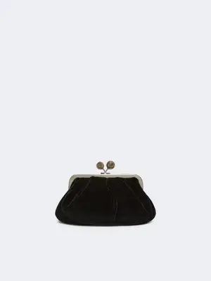 Max Mara Wkagiochi Velvet Clutch Bag