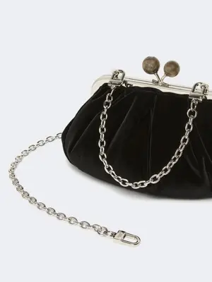 Max Mara Wkagiochi Velvet Clutch Bag