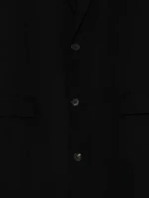 Yohji Yamamoto Single-breasted Wool Coat