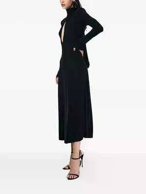 ANDRA ANDREESCU Cut-out Tie-fastening Midi Dress