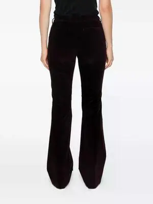 PT TORINO Elsa Corduroy Flared Trousers - Red
