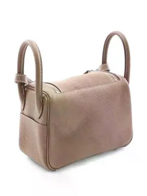 Hermès Mini Lindy Leather Shoulder Bag - Brown