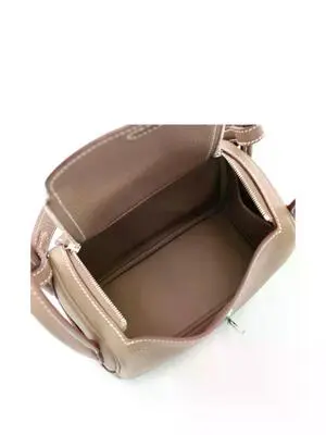 Hermès Mini Lindy Leather Shoulder Bag - Brown