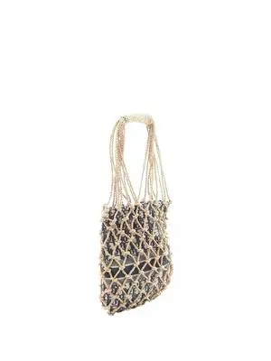Dior 2020-2026 Woven Rope And Oblique Technical Fabric Net Bag Shoulder Bag