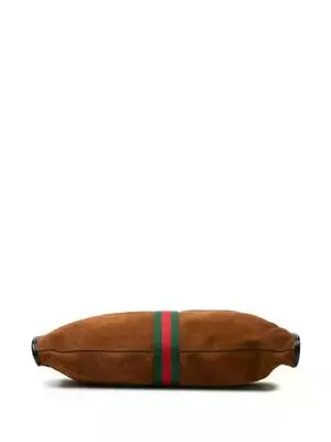 Gucci 2000-2015 Large Suede Web Rajah Tote Bag