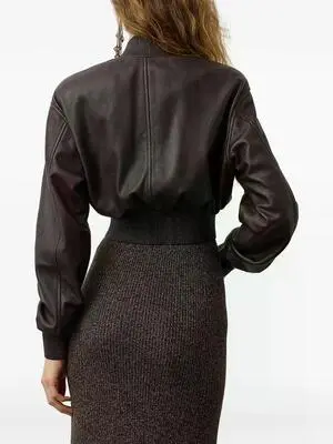 Polo Ralph Lauren Cropped Leather Jacket