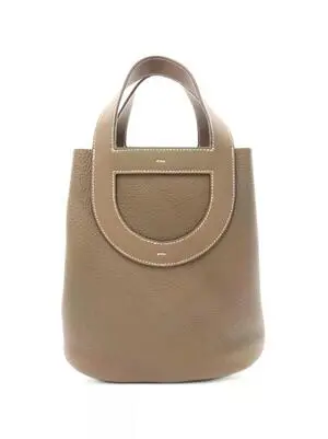 Hermès In The Loop Leather Handbag - Neutrals