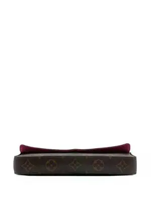 LOUIS VUITTON 2019 Monogram Pochette Felicie Crossbody Bag - Brown