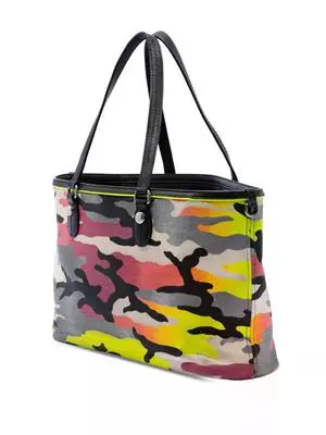 Dior 2011 Anselm Reyle Medium Canvas Camouflage Tote Bag