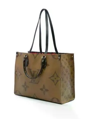 LOUIS VUITTON 2021 Monogram Reverse Giant Onthego Mm Satchel