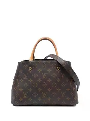 LOUIS VUITTON 2018 Monogram Montaigne Mm Satchel - Brown