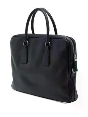 Prada 2000-2013 Saffiano Striped Business Bag