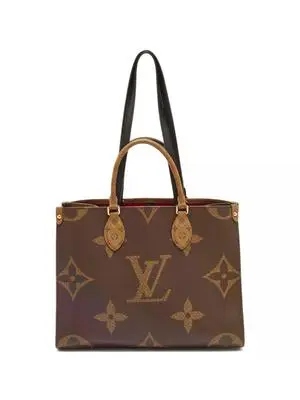 LOUIS VUITTON Onthego Mm Monogram Giant Reverse Tote Bag - Brown