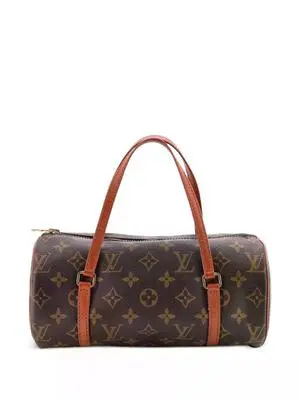 LOUIS VUITTON Papillon Handbag Monogram Canvas 26 Satchel - Brown