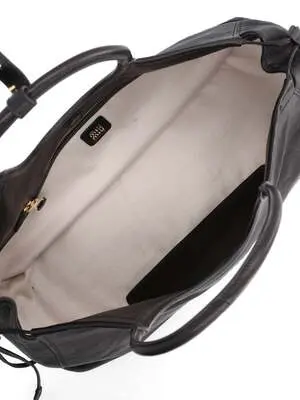 Miu Miu Ivy Shopping Bag - Black