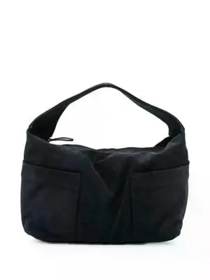 Gimaguas Suede Panelled Tote Bag - Blue
