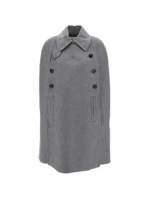 7 For All Mankind Double-breasted Cape