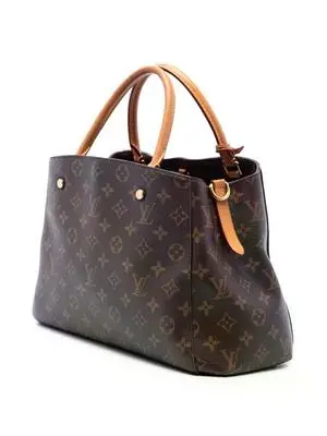 LOUIS VUITTON 2018 Monogram Montaigne Mm Satchel - Brown