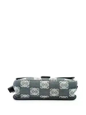 Loewe 2003 Anagram Canvas Flap Crossbody Bag