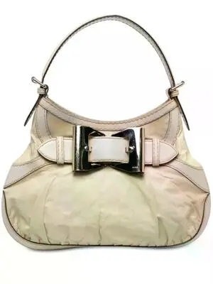 Gucci 2000-2015 Calfskin Queen Hobo Bag - White