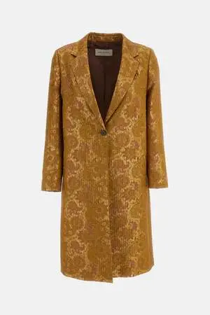 Dries Van Noten Tailored Paisley Jacquard Coat - Multicolor