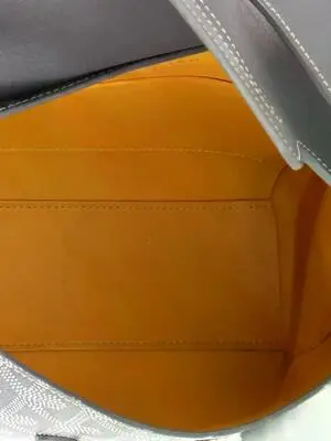Goyard Saigon Top Handle Bag Coated Canvas With Leather Mini Shoulder Bag - Grey