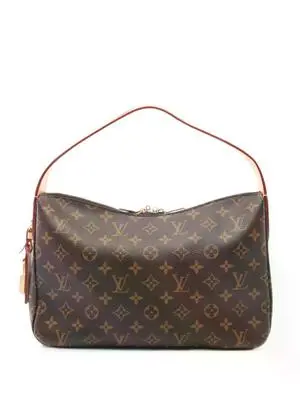 LOUIS VUITTON 2010s Monogram Slouchy Shoulder Bag - Brown